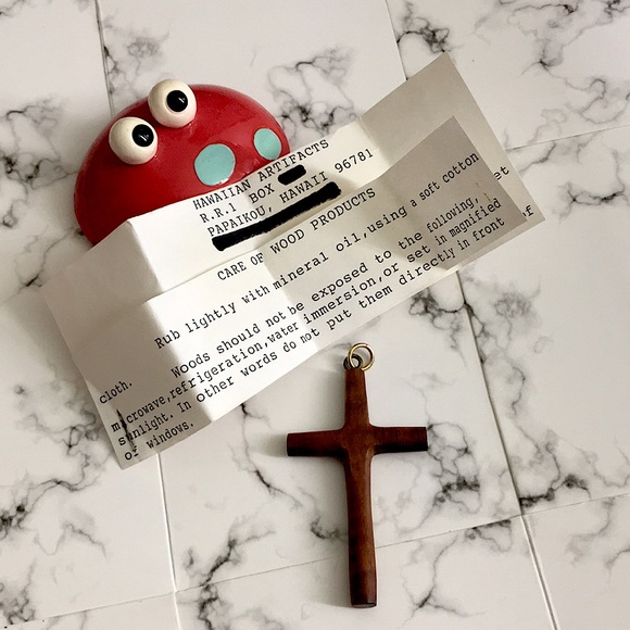 Hand Crafted | Jewelry | Hawaiian Koa Wood Cross Pendant | Poshmark